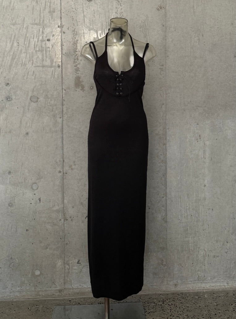 Black ribbed dress store